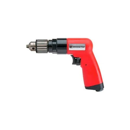 Florida Pneumatic Universal Tool Reversible Pistol Grip Air Drill, Keyed, 3/8" Chuck, 0.8 HP ...